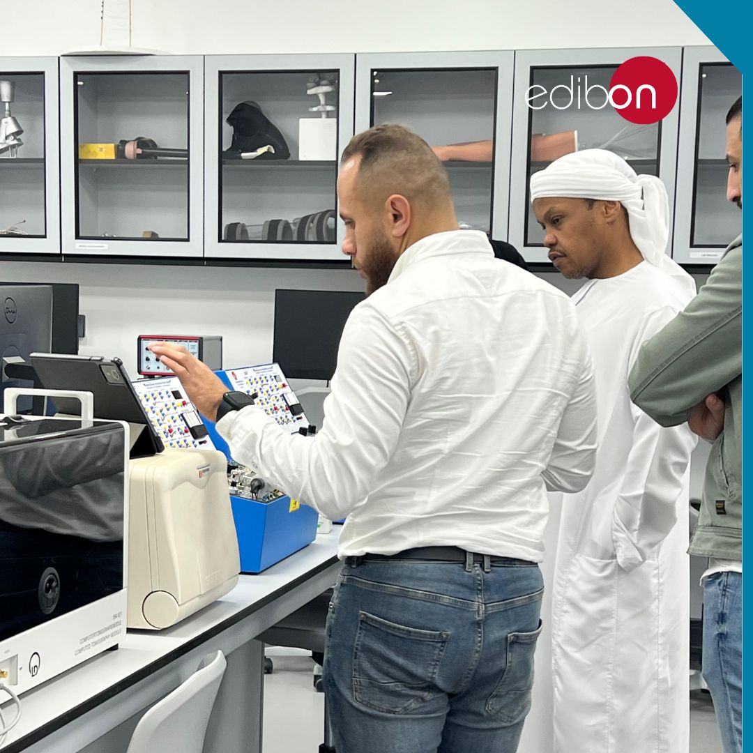 Setting up at Ajman University (UAE) - Blog EDIBON